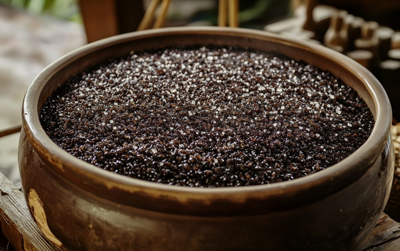 Fermented Black Rice Delight - Light Orange Bean