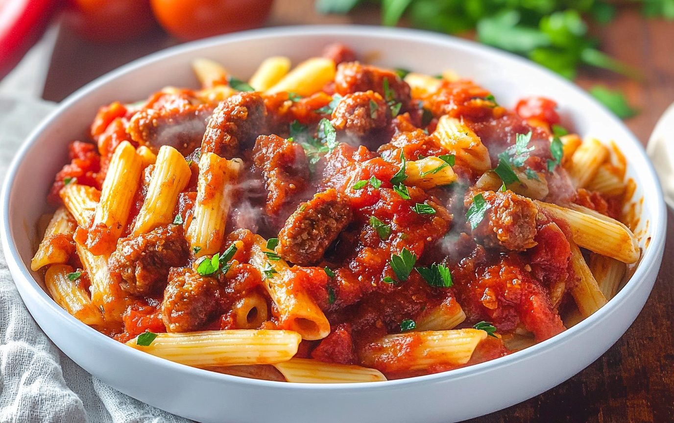 Spicy Tomato Pasta - Light Orange Bean