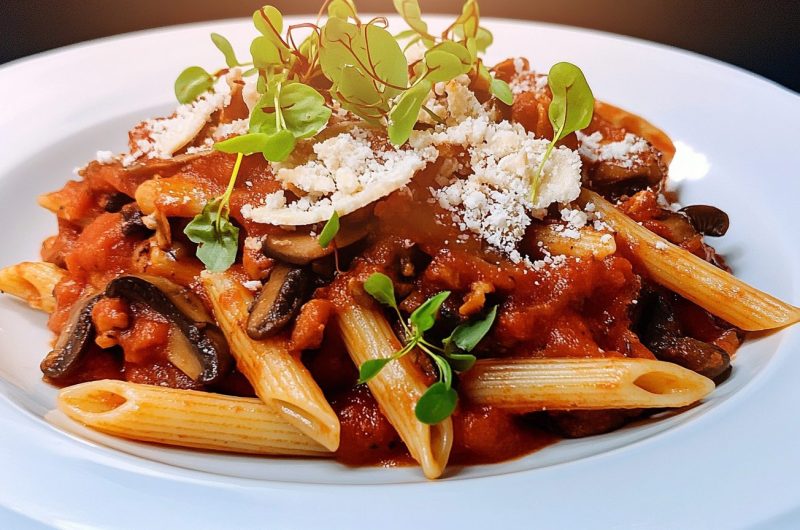 Easy Vegan Rustic Penne - Light Orange Bean