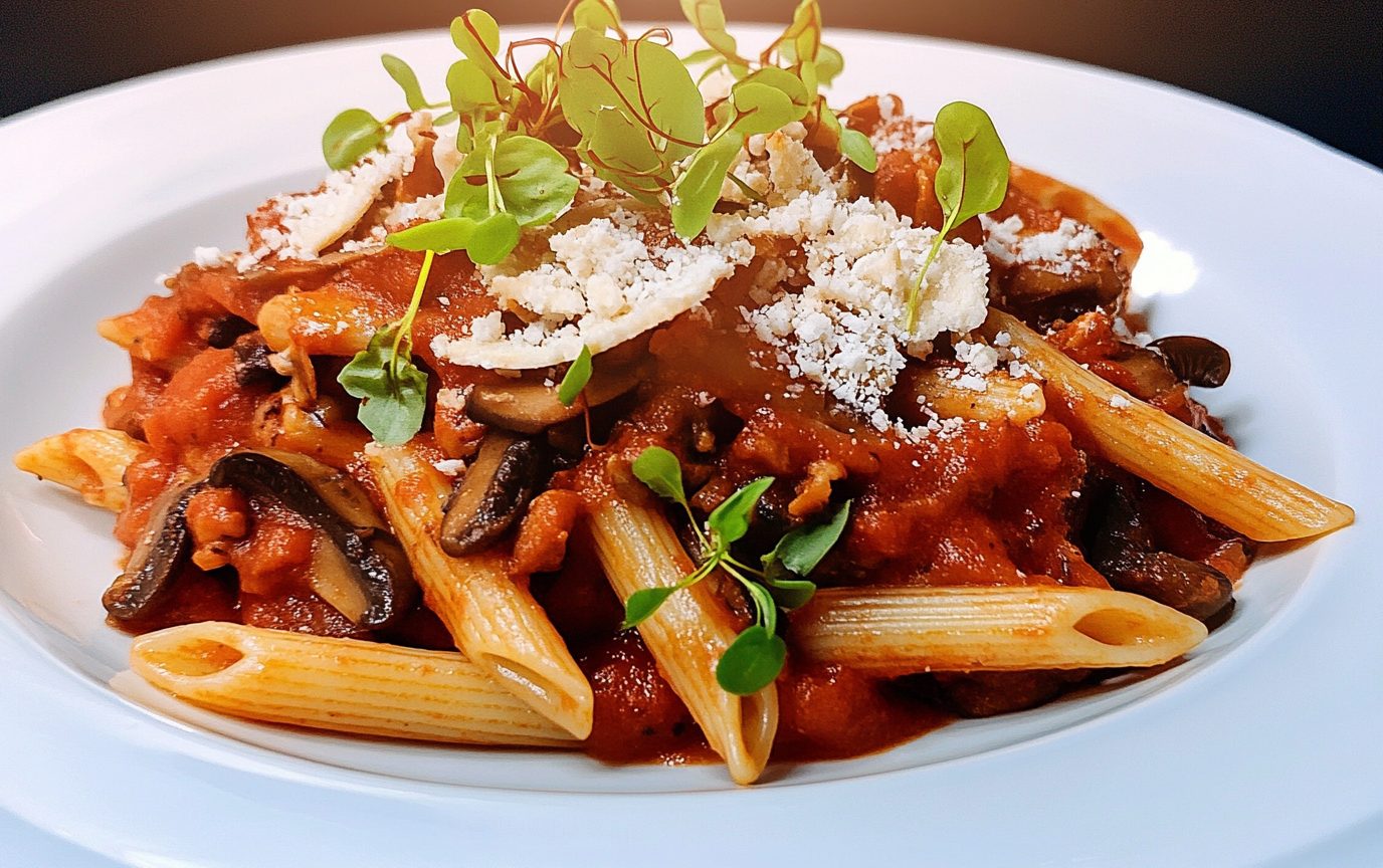 Easy Vegan Rustic Penne - Light Orange Bean