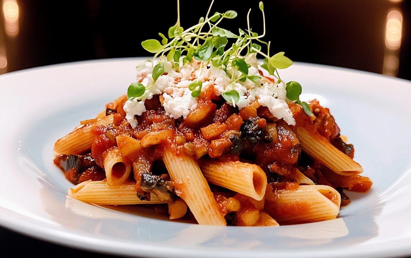 Easy Vegan Rustic Penne - Light Orange Bean