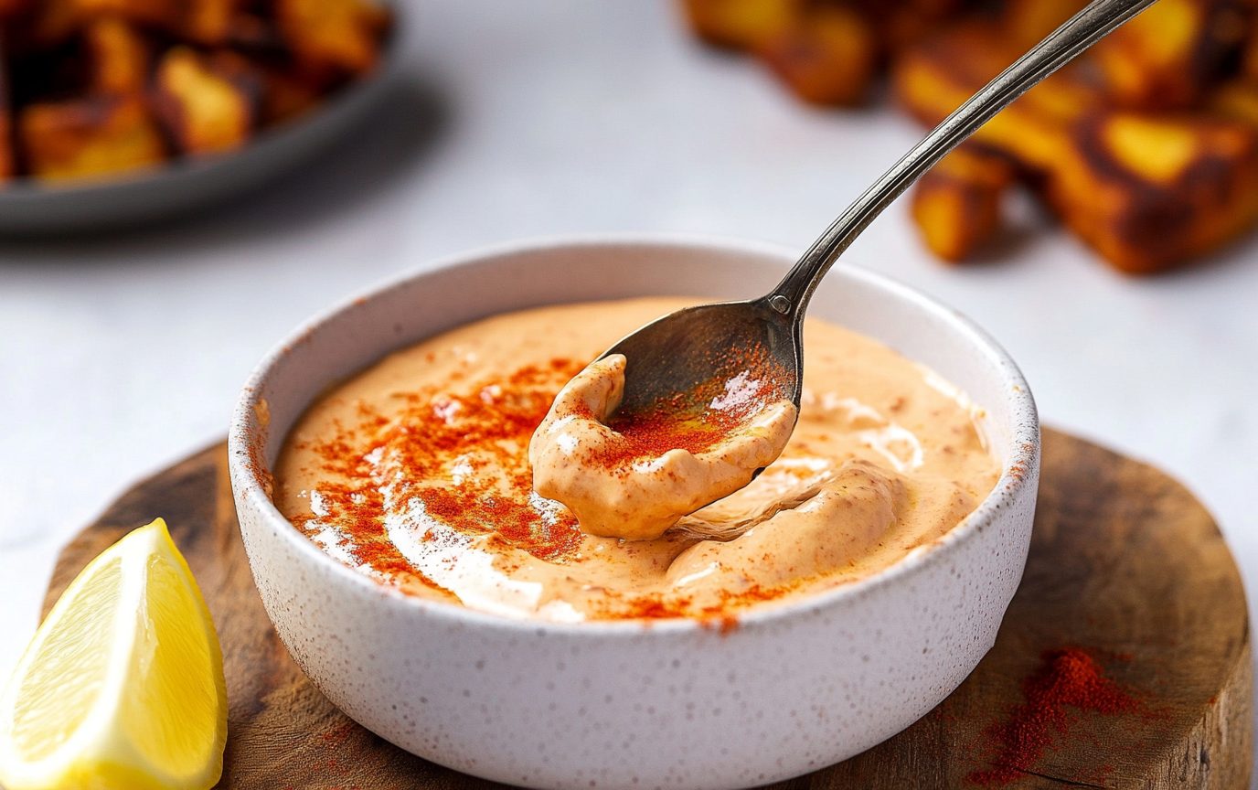 Easy Spicy Red Pepper Mayo - Light Orange Bean