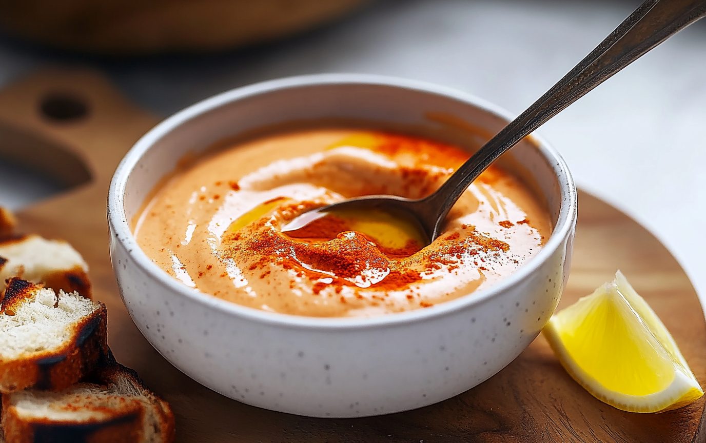 Easy Spicy Red Pepper Mayo - Light Orange Bean