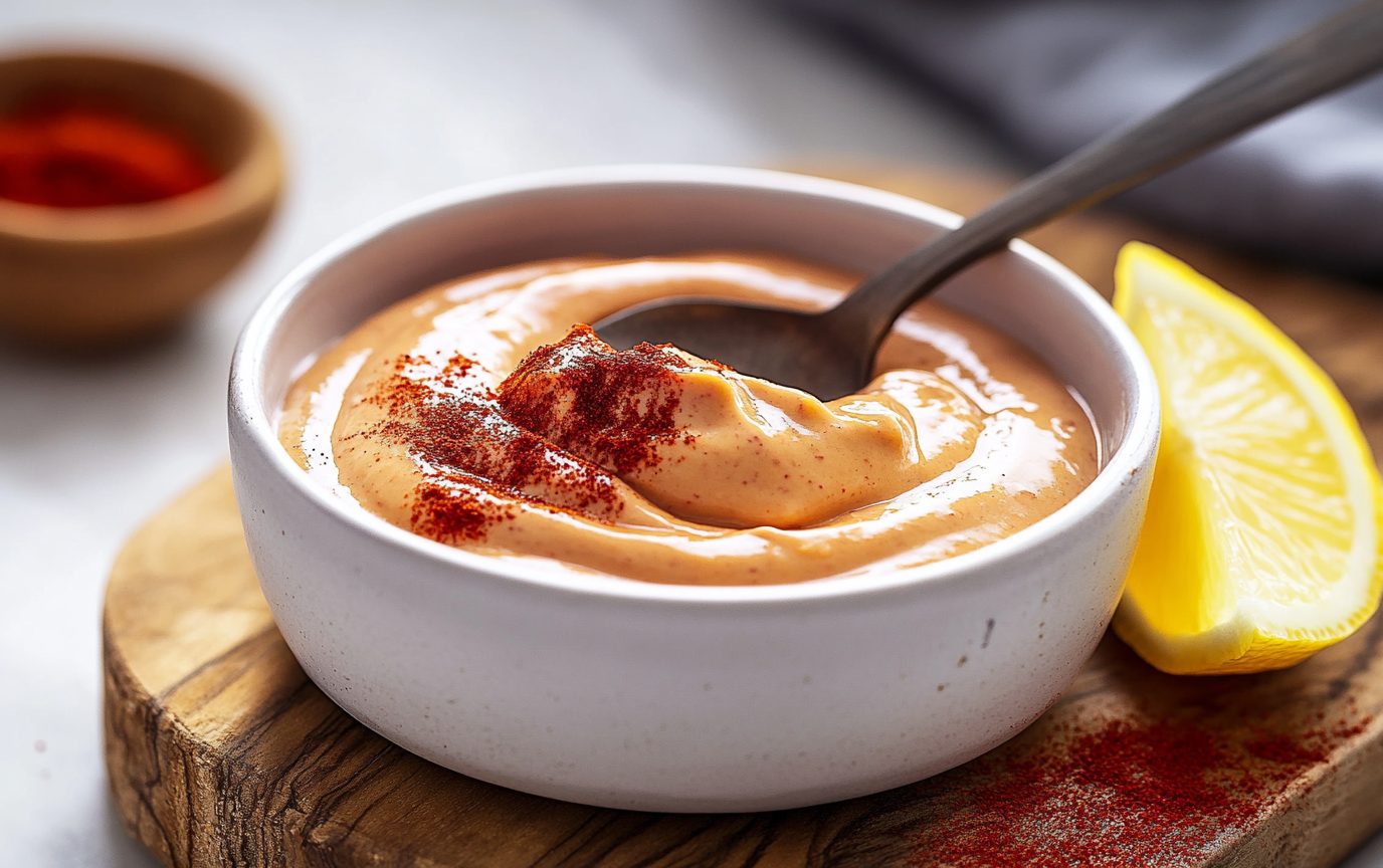 Easy Spicy Red Pepper Mayo - Light Orange Bean
