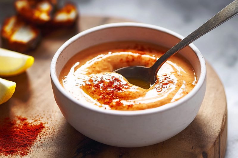 Easy Spicy Red Pepper Mayo - Light Orange Bean