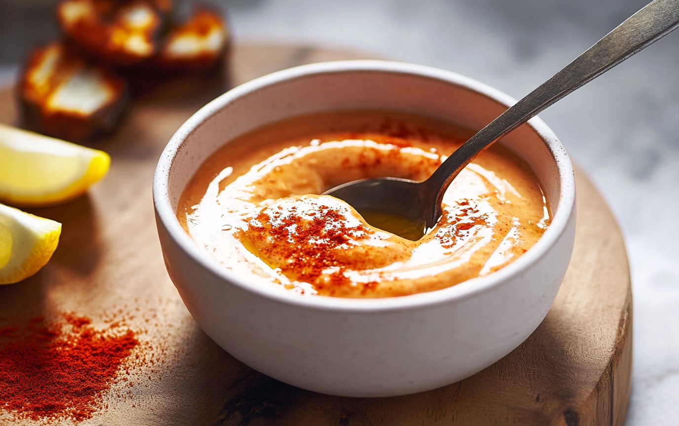 Easy Spicy Red Pepper Mayo - Light Orange Bean