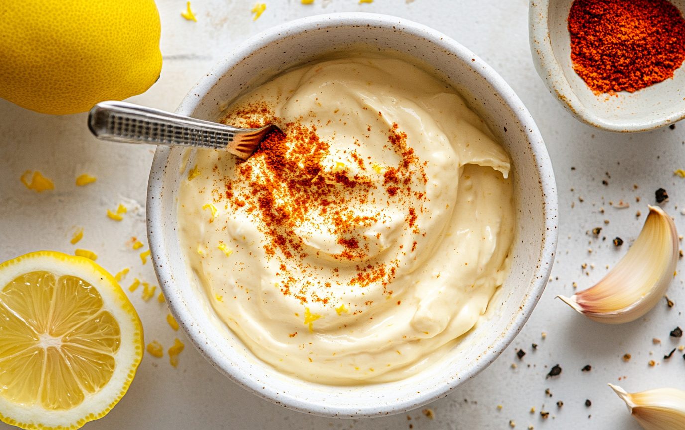 Easy Spicy Red Pepper Mayo - Light Orange Bean