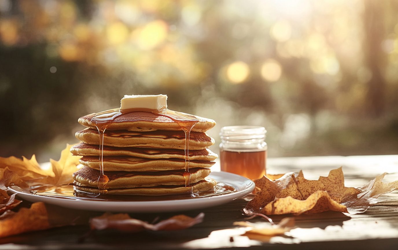 Autumn Morning Pancakes - Light Orange Bean