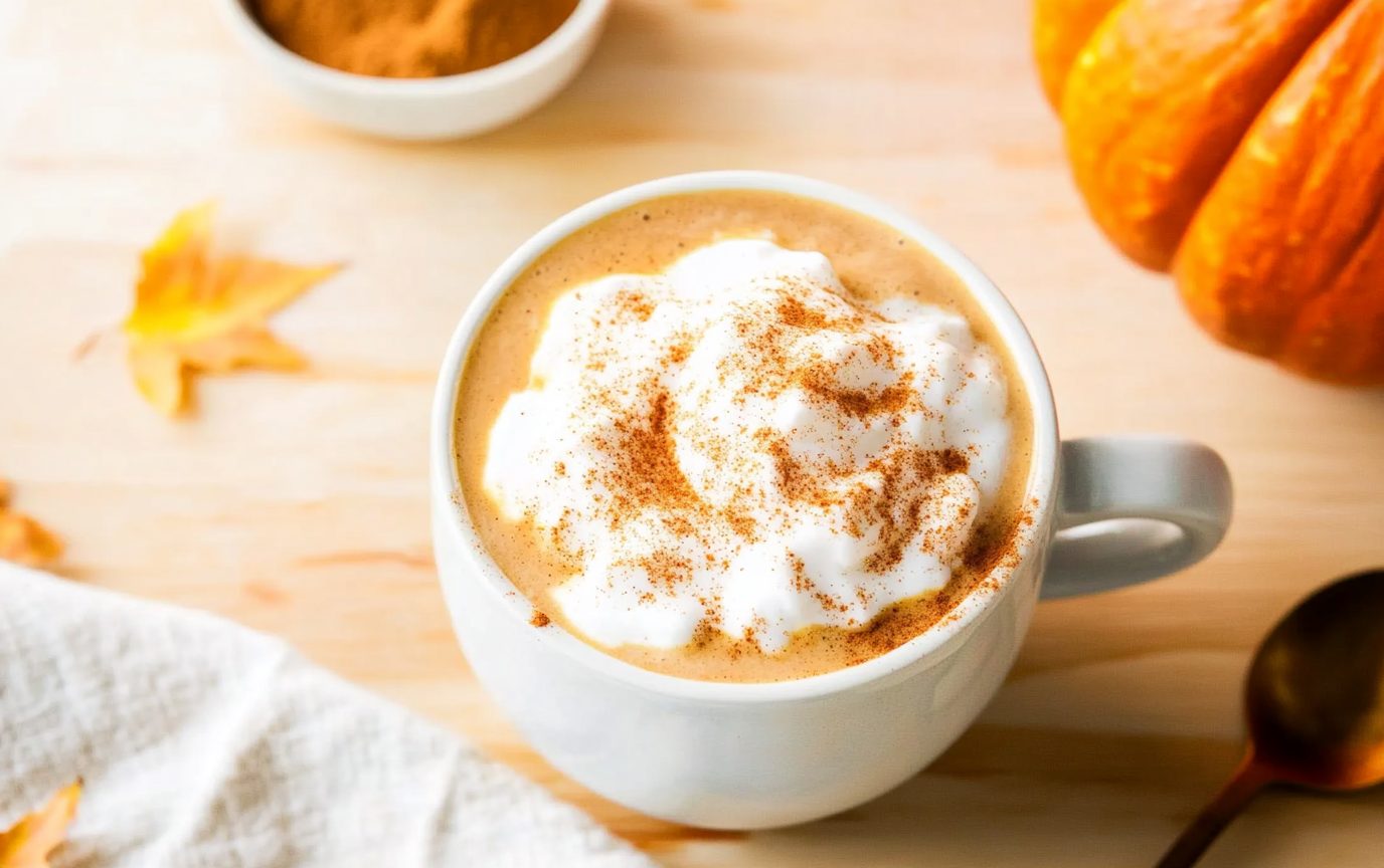 Creamy Pumpkin Spice Latte - Light Orange Bean