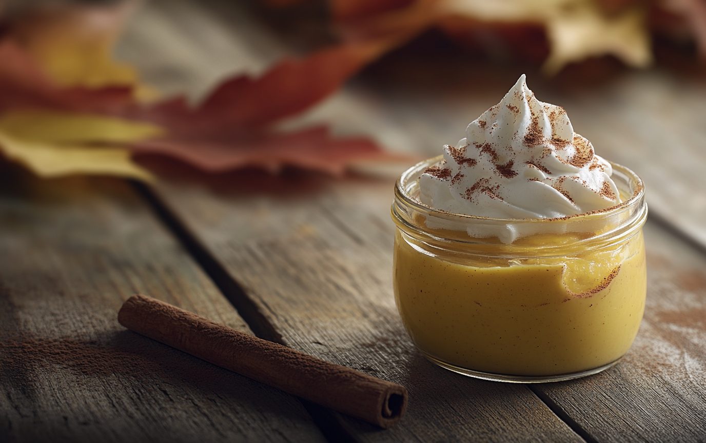Pumpkin Spice Pudding - Light Orange Bean