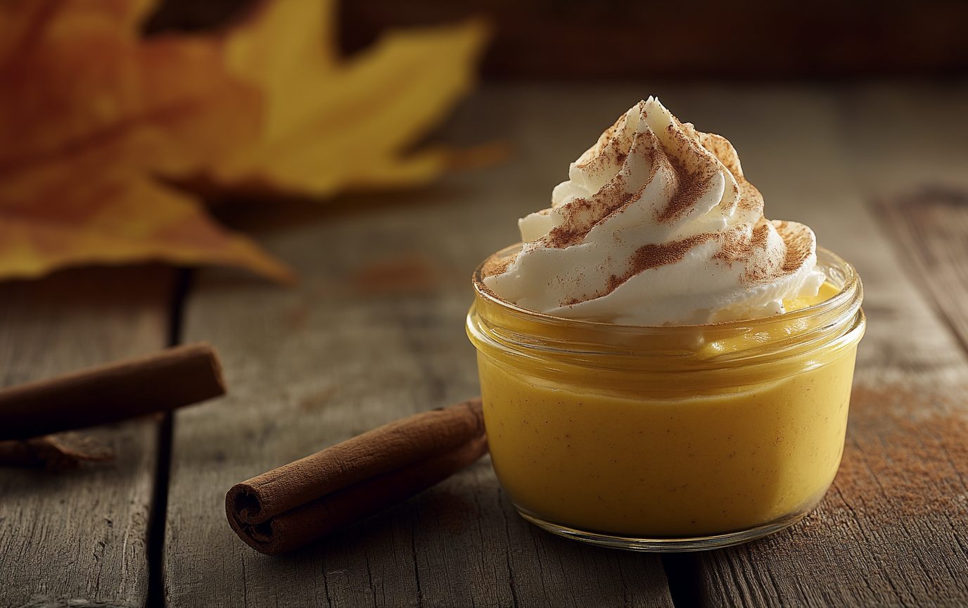 Pumpkin Spice Pudding - Light Orange Bean