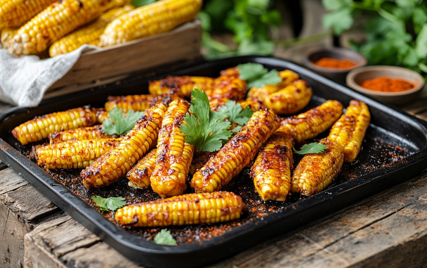 Spiced Corn Ribs - Light Orange Bean