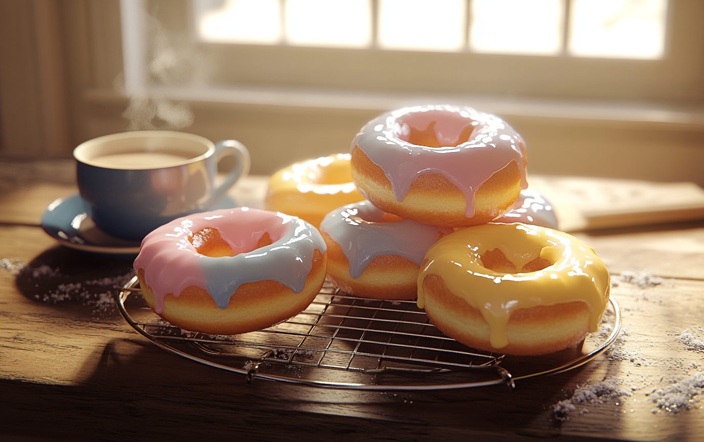 Creamy Vegan Doughnuts - Light Orange Bean