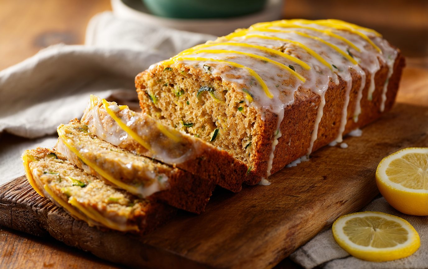 Zesty Vegan Zucchini Loaf - Light Orange Bean
