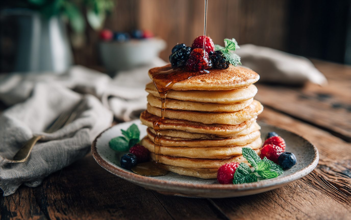 Chickpea Breakfast Pancakes - Light Orange Bean