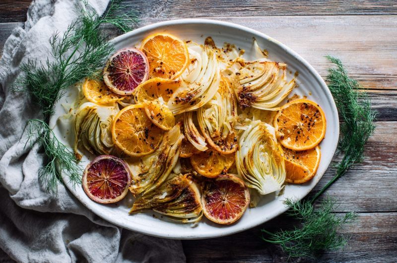 Citrus-Roasted Fennel - Light Orange Bean
