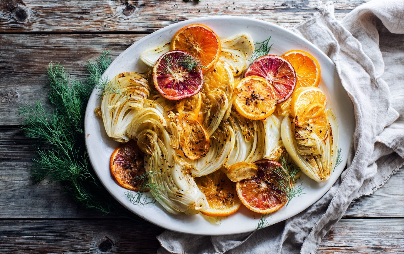 Citrus-Roasted Fennel - Light Orange Bean