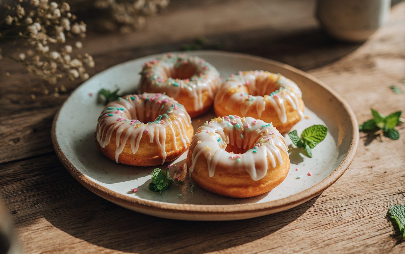 Chewy Vegan Mochi Rings - Light Orange Bean