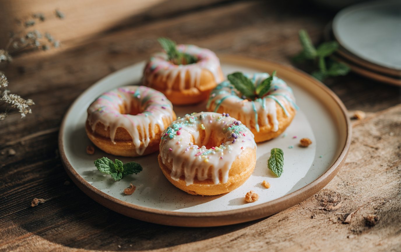 Chewy Vegan Mochi Rings - Light Orange Bean