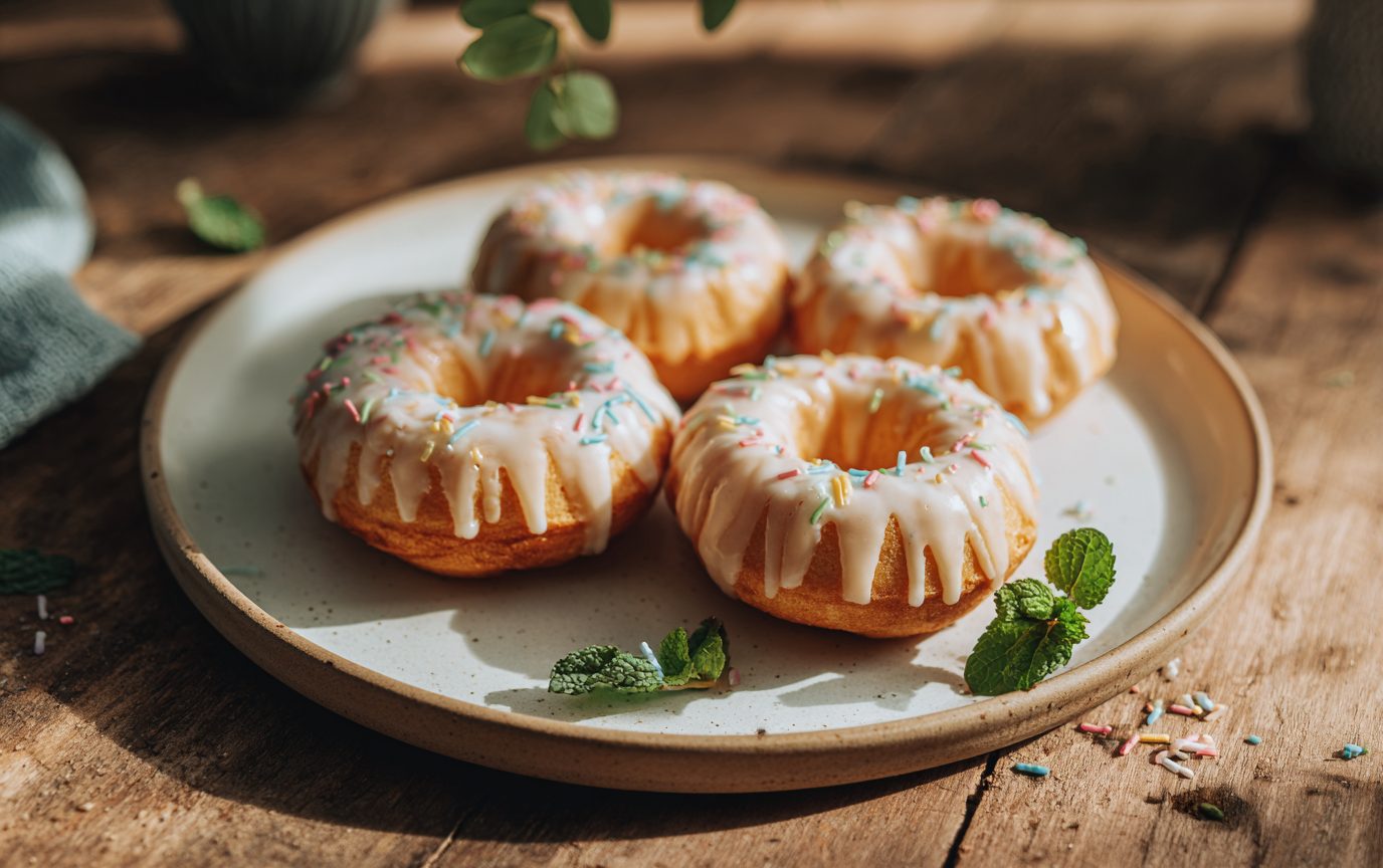 Chewy Vegan Mochi Rings - Light Orange Bean